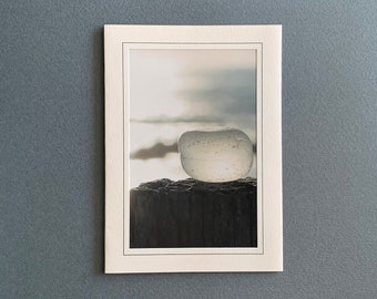 Sea Glass Card, Photo Blank Greeting Card, Handmade Card, Photography ...