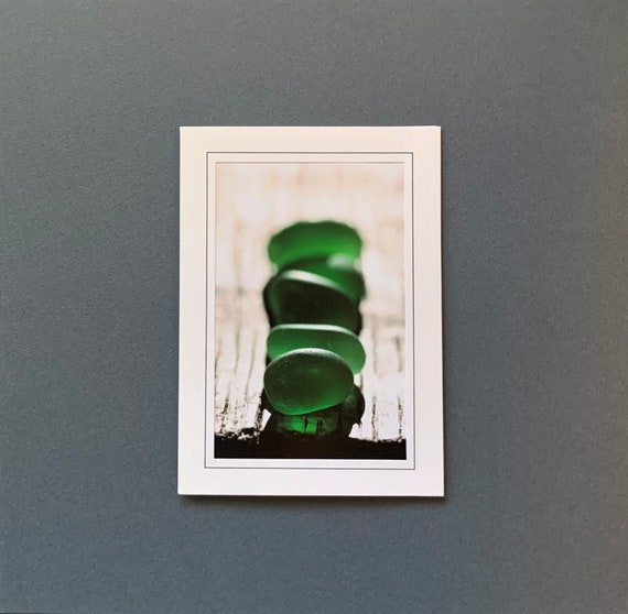 Sea Glass Photo Card Blank Photography Note Card Handmade - Etsy