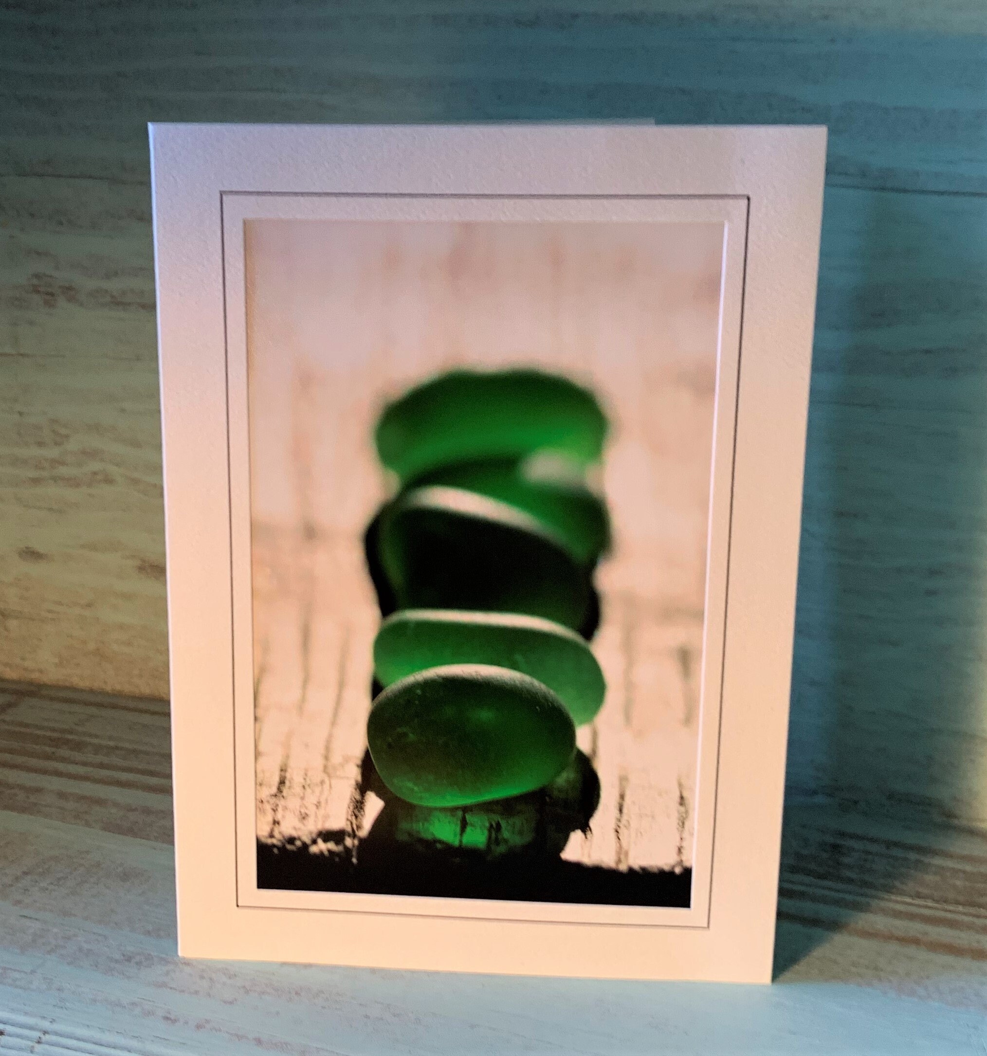 Sea Glass Photo Card, Blank Photography Note Card, Handmade Blank Card ...