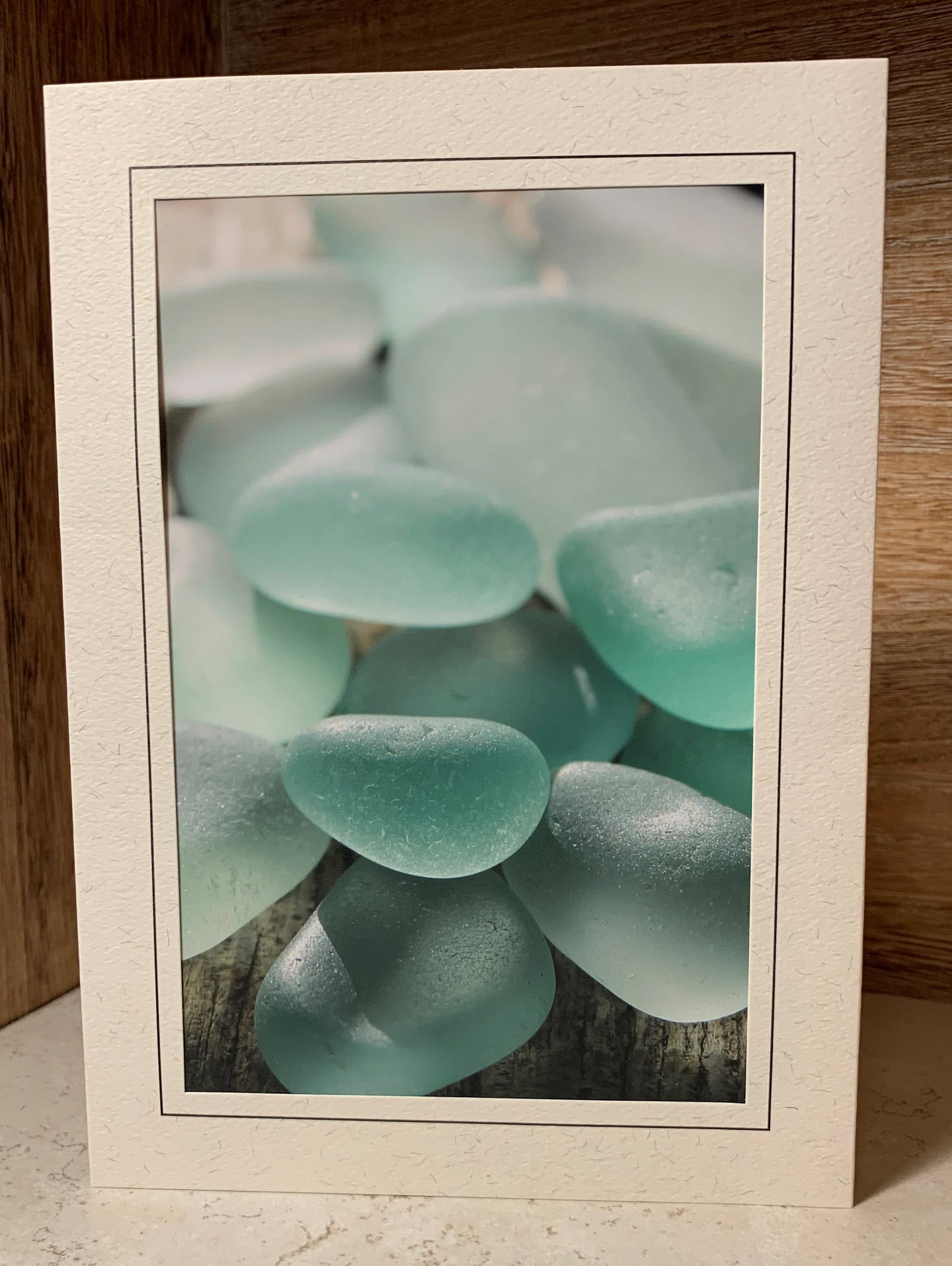 Sea Glass Card Blank Photo Greeting Card Handmade Note Card - Etsy