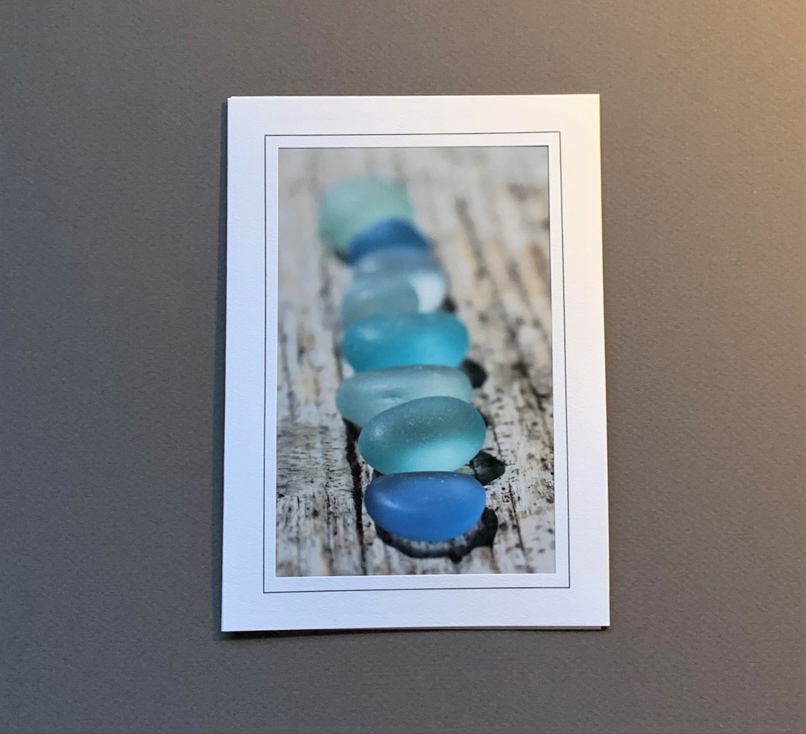 Sea Glass Card Photo Greeting Card Handmade Note Card - Etsy