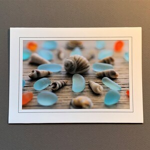 Sea Glass Photo Card Beach Note Card Photograph Blank Card | Etsy