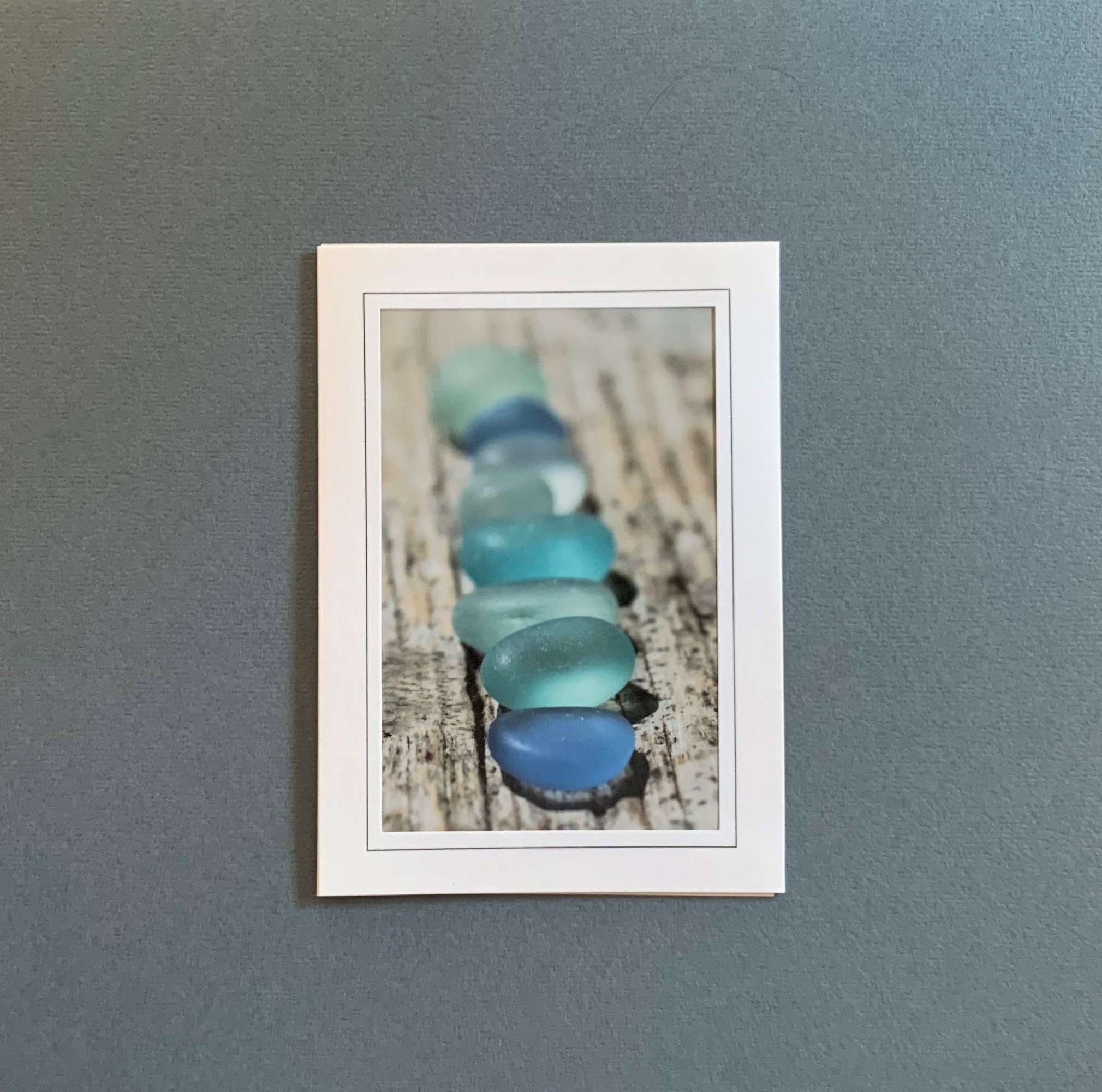 Sea Glass Card Photo Greeting Card Handmade Note Card - Etsy