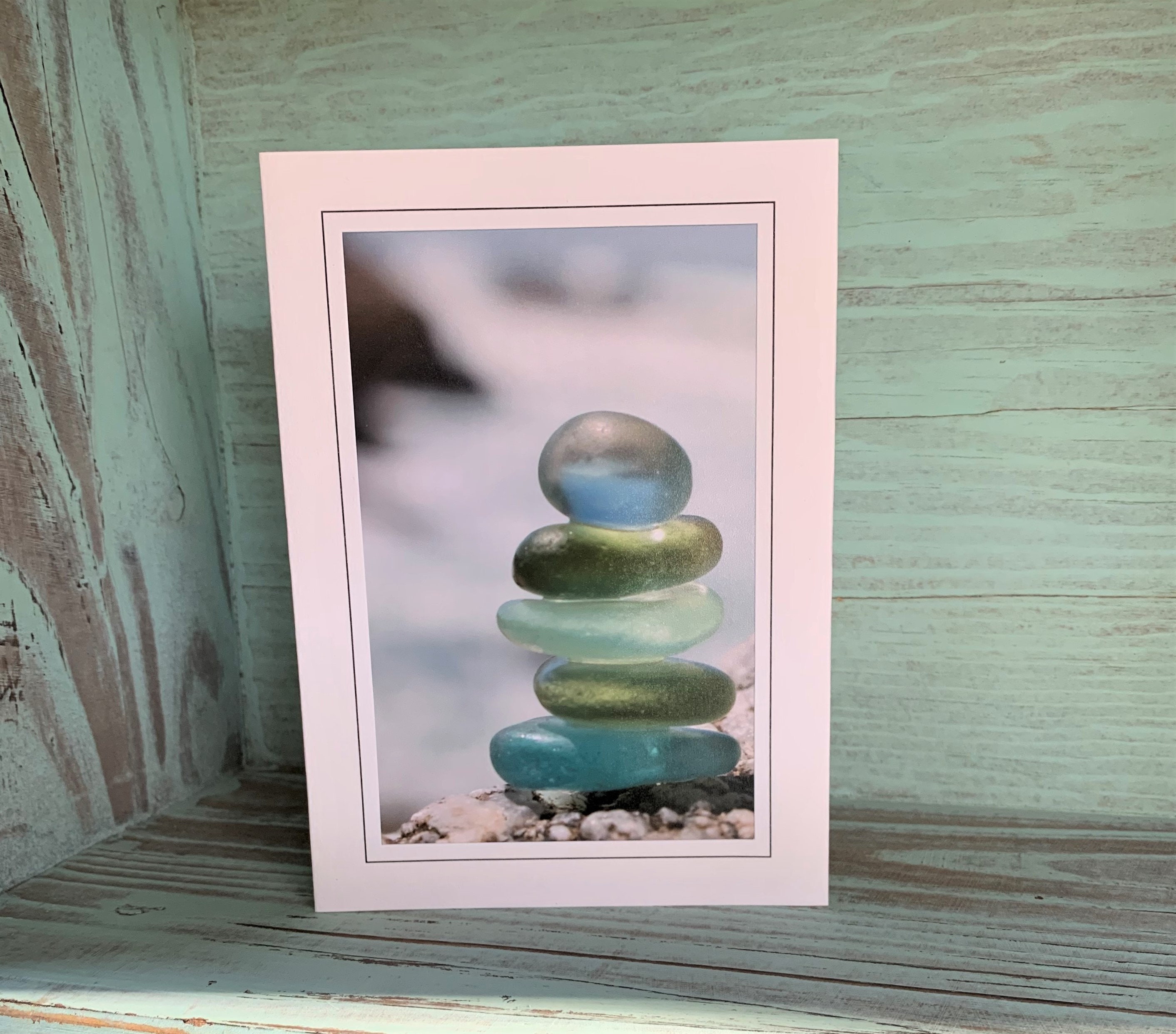 Sea Glass Card Photograph Greeting Card Handmade Blank Card - Etsy