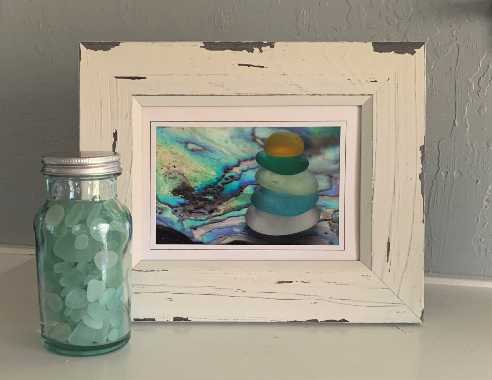 Sea Glass Card Photo Greeting Card Handmade Note Card - Etsy