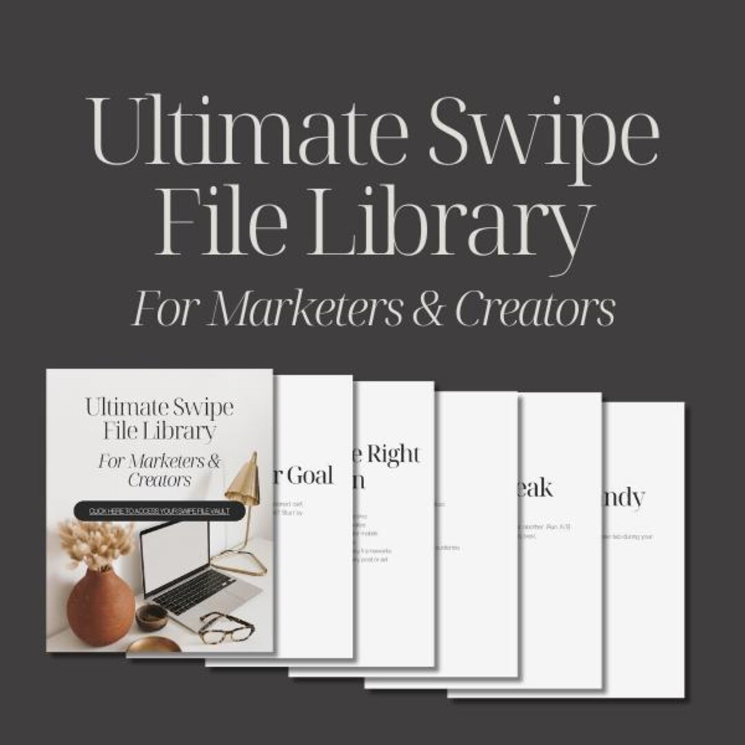 Ultimate Marketing Swipe File Library | 200+ Email Subject Lines, SMS ...