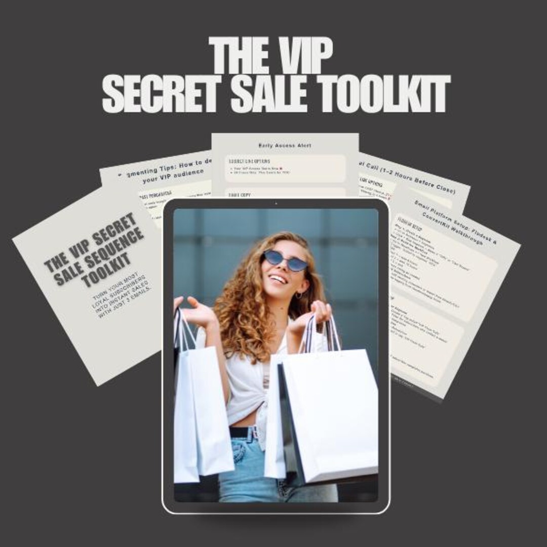 VIP Secret Sale Email Sequence | 3 Plug and Play Emails for Flash Sales ...