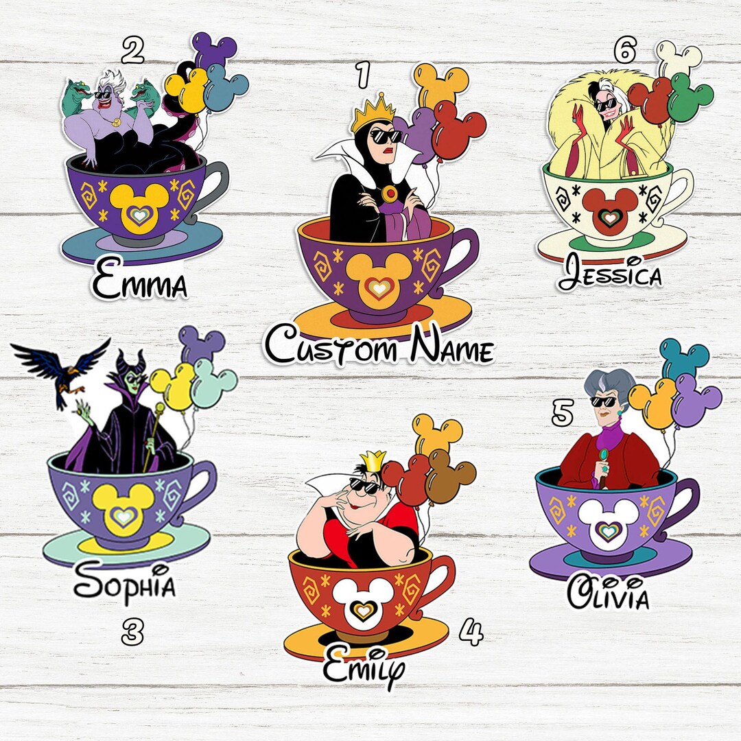 Personalized Disney Villains Door Magnet, Pick Your Poison Female ...