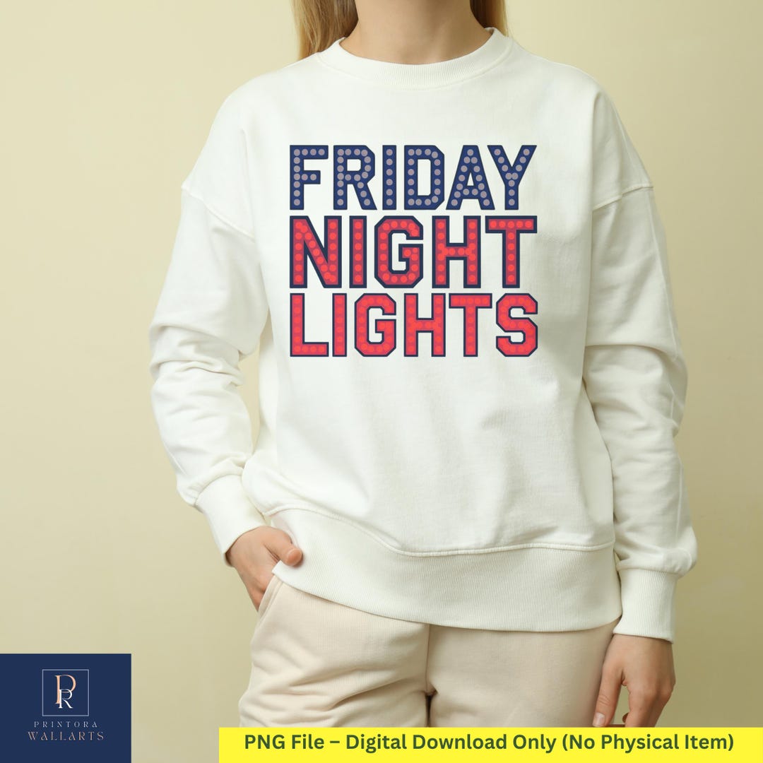 Patriotic Friday Night Lights PNG | American Football Game Day | USA ...