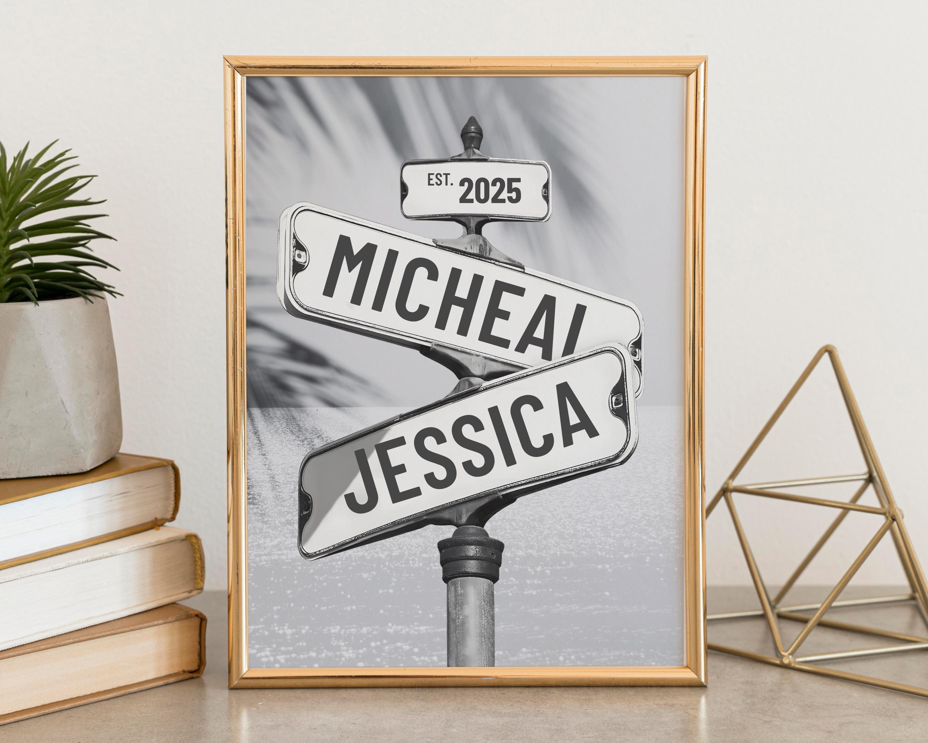 Editable Street Sign With Names Template— Digital Download Wedding ...