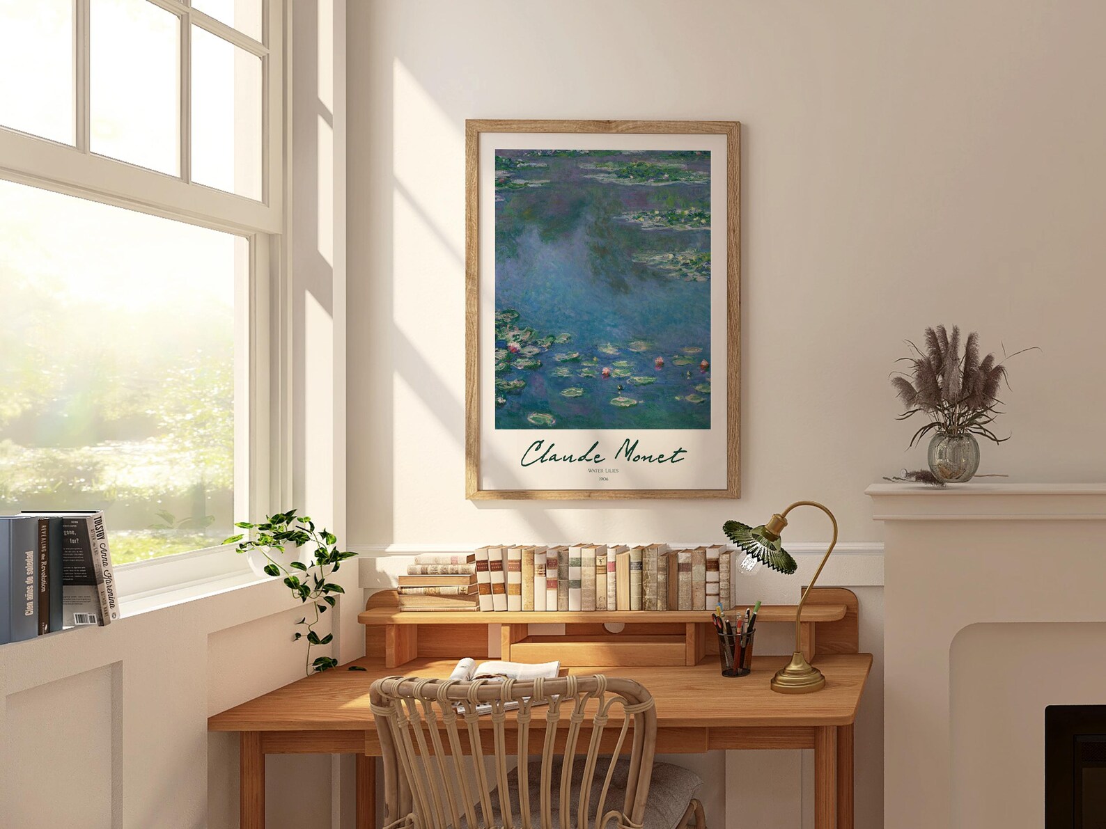 Claude Monet Print, Monet Wall Art, Monet Water Lilies, Farmhouse Decor ...