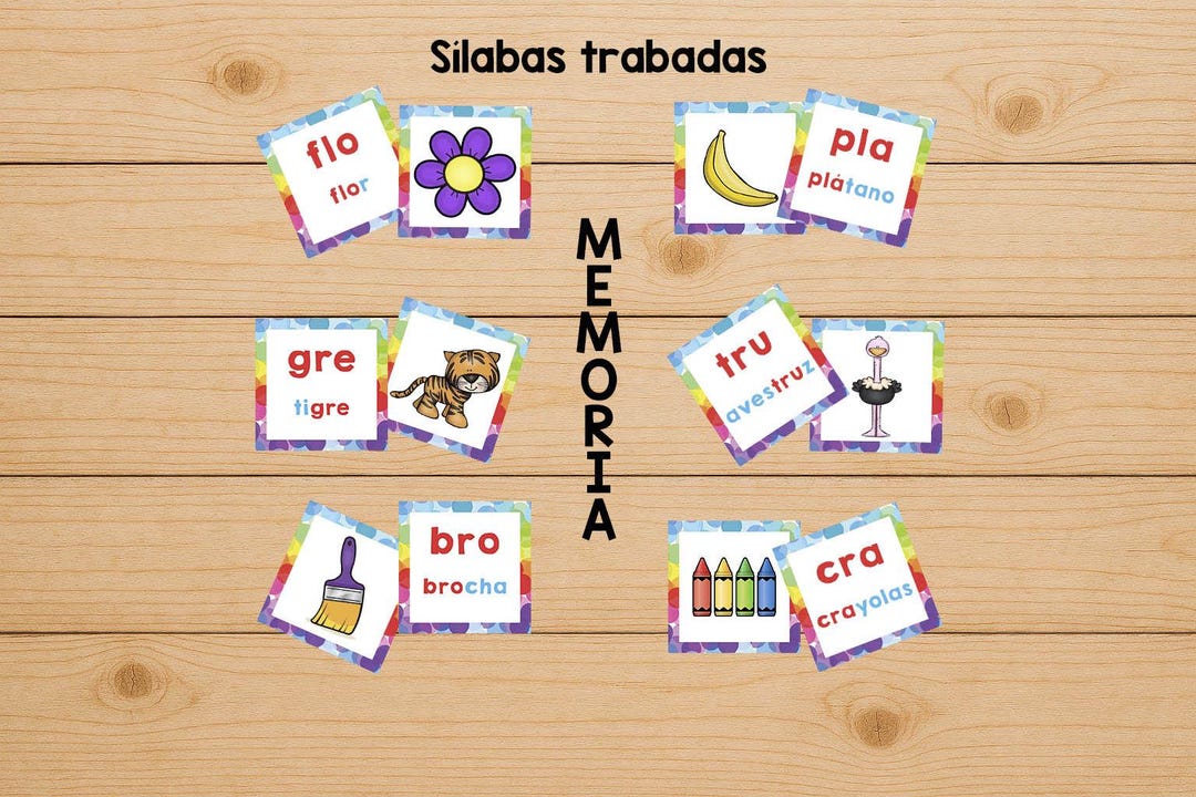 Memory Game for Locked, Combined, or Complex Syllables | Educational ...