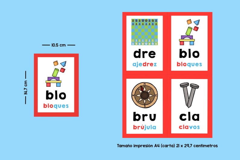 Carteles Sílabas Trabadas | Material Educativo para Aprender lectura ...