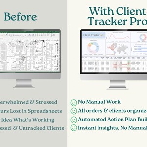Client Tracker Pro | Automated Order & Sales Tracking Spreadsheet ...