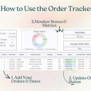 Client Tracker Pro | Automated Order & Sales Tracking Spreadsheet ...