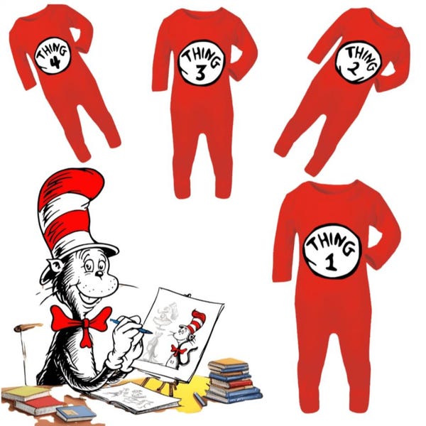 Thing 1 2 3 - Etsy
