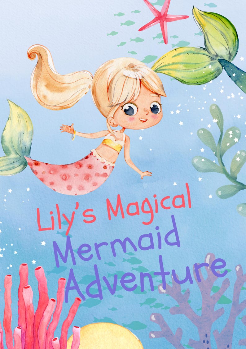 Magical Mermaid Adventure Book: Personalized Ocean Story for Kids - Etsy