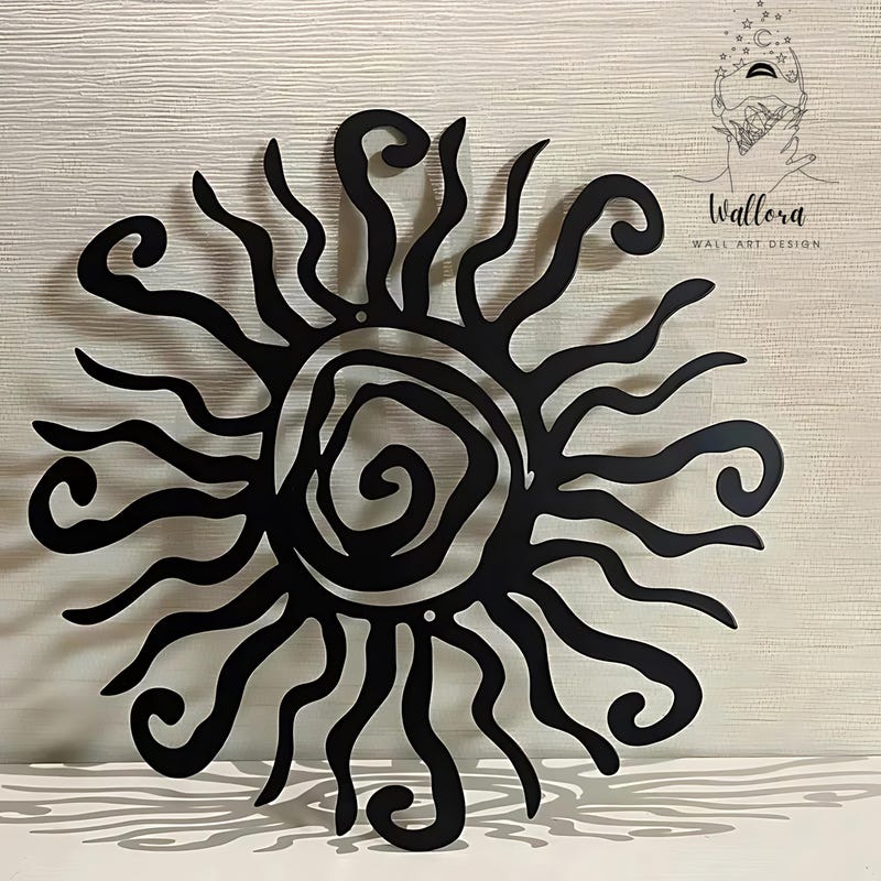 Sun Metal Wall Art - Etsy
