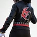 Handmade Shadow Cosplay Jacket | Black Leather Shadow the Hedgehog Coat ...
