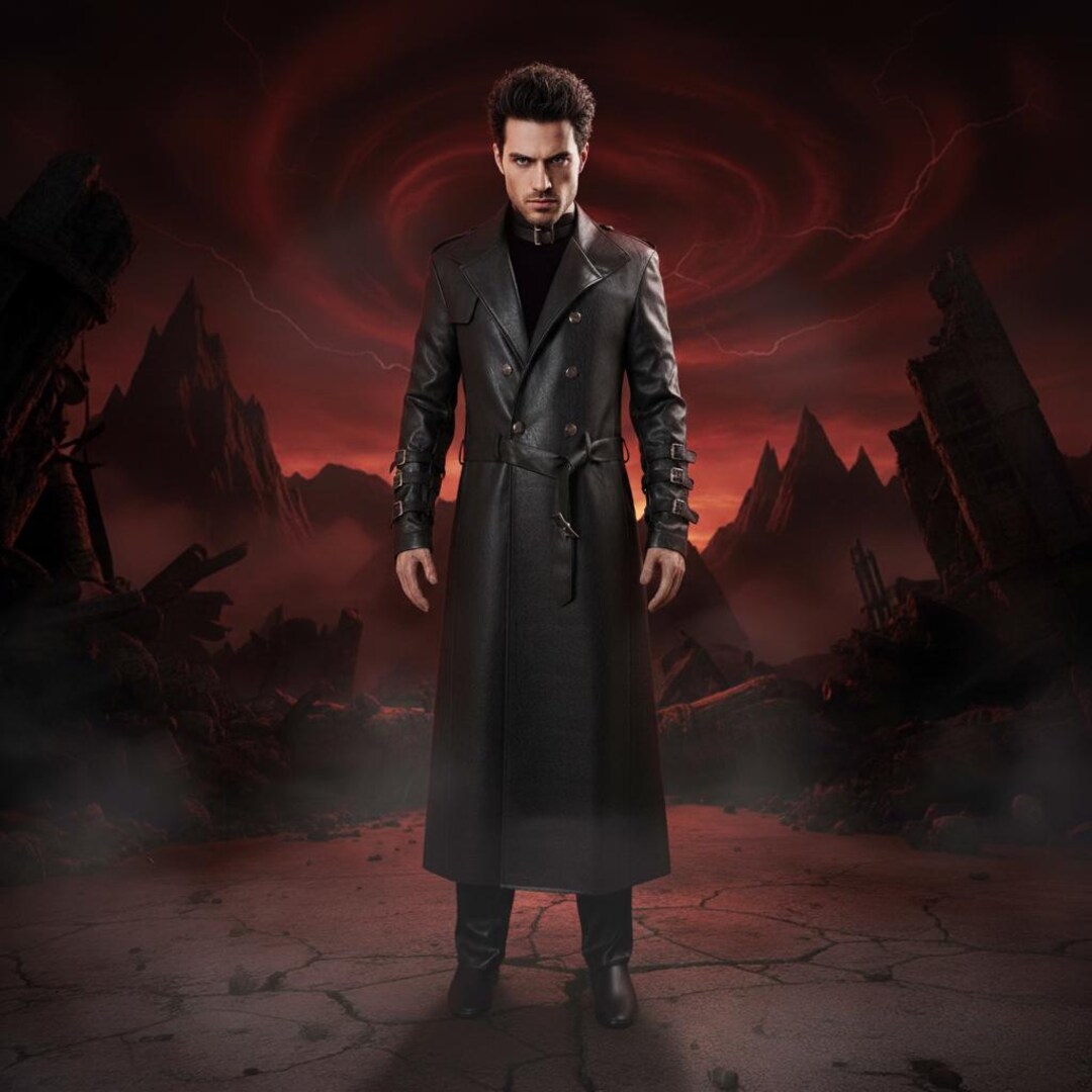 Resident Evil Mr. X Trench Coat – Genuine Leather Long Coat | Tyrant ...