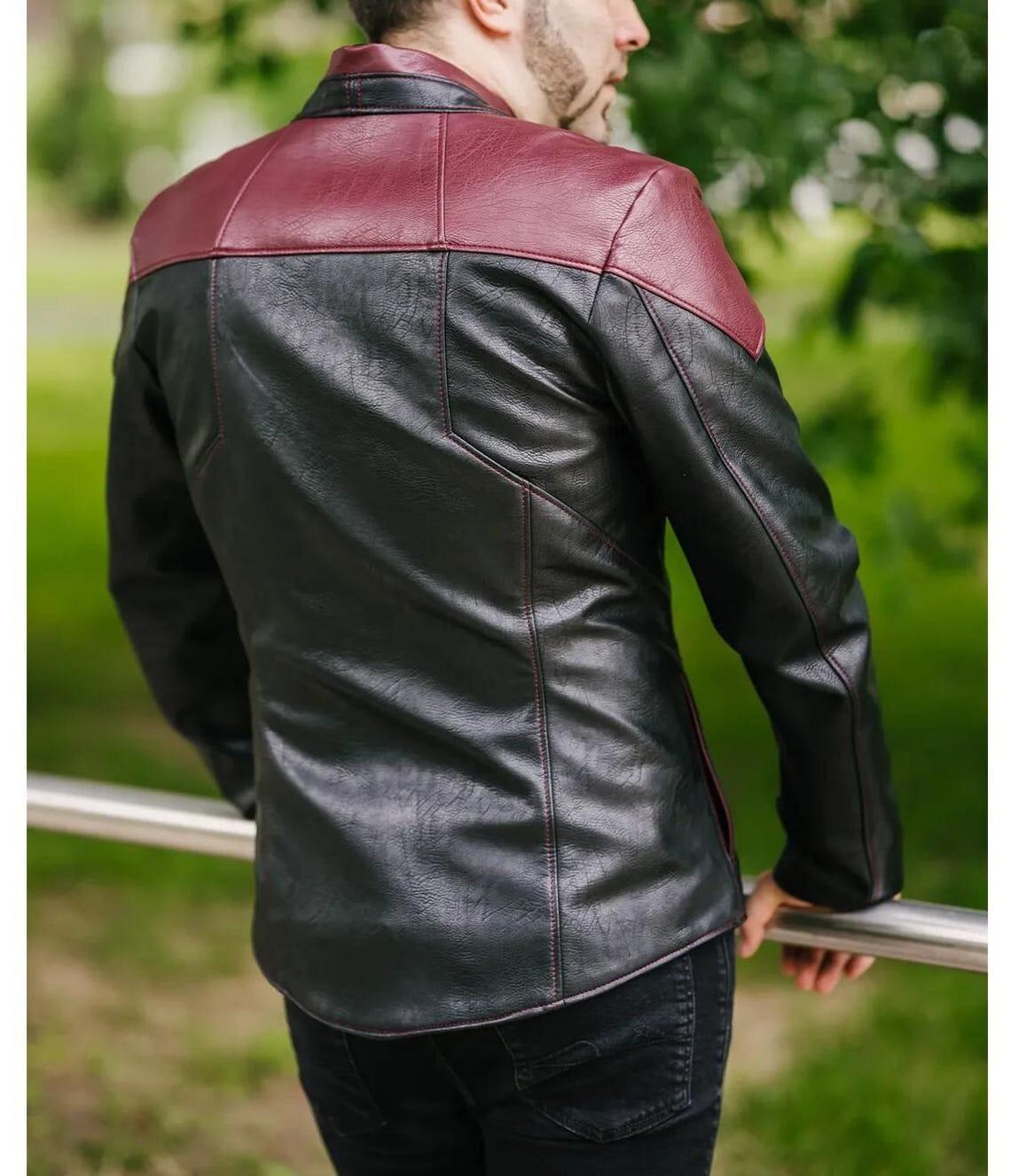 Star Trek Uniform Jacket | Space Exploration Leather Jacket | Sci-fi ...