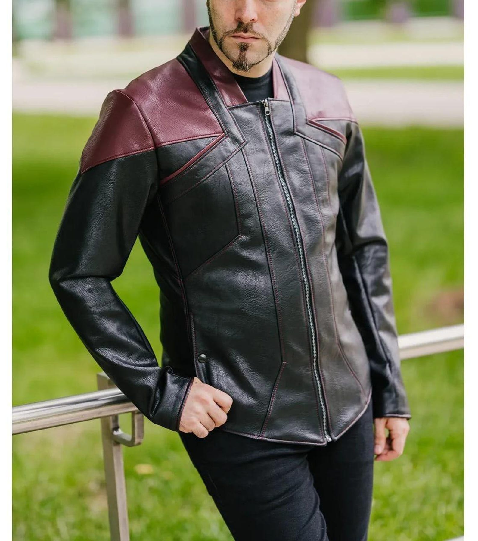 Star Trek Uniform Jacket | Space Exploration Leather Jacket | Sci-fi ...