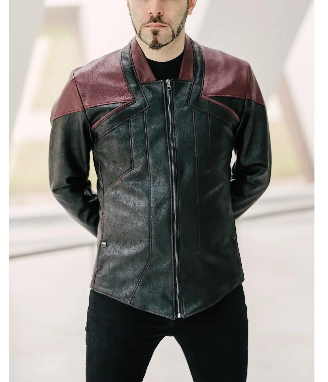Star Trek Uniform Jacket | Space Exploration Leather Jacket | Sci-fi ...