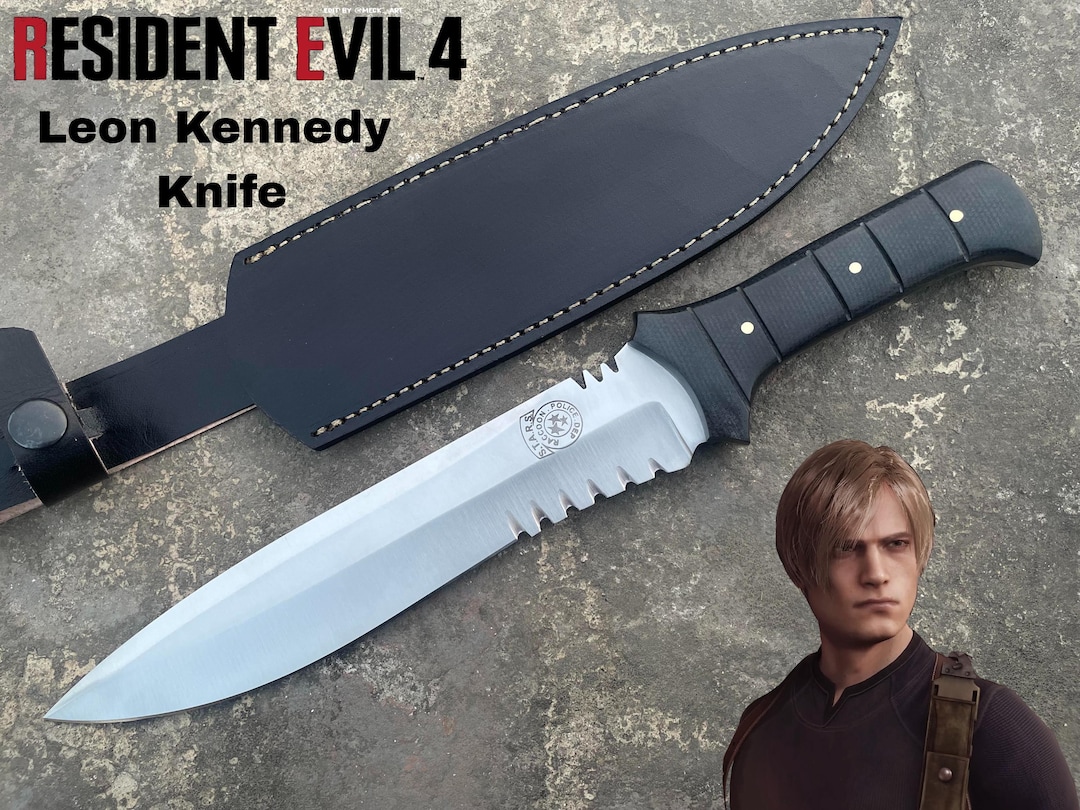 Resident Evil 4 Leon Kennedy Knife | Carbon Steel Replica Blade ...