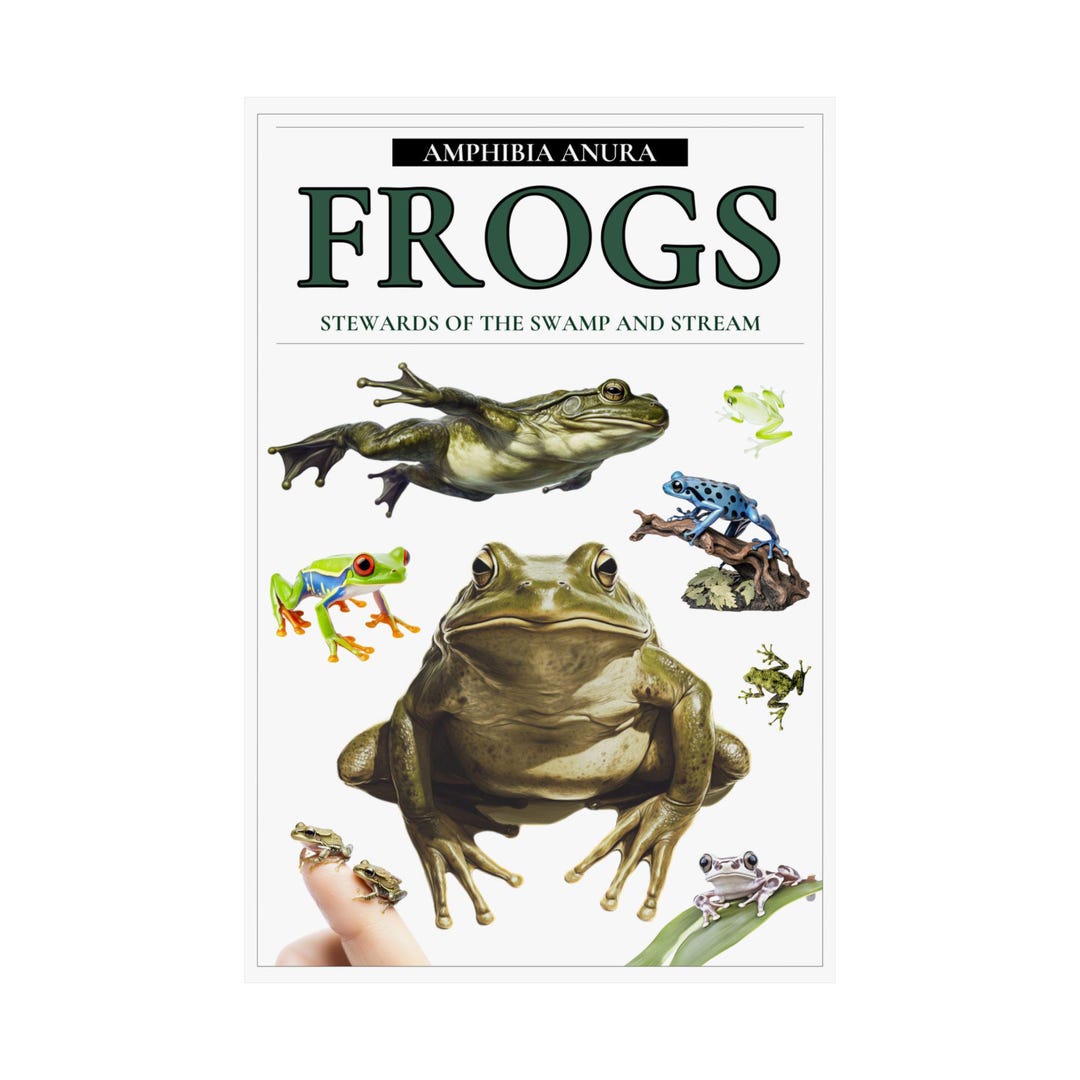 FROGS Poster: Tree Frogs, Toads, and Amphibians Wall Art. Wildlife ...