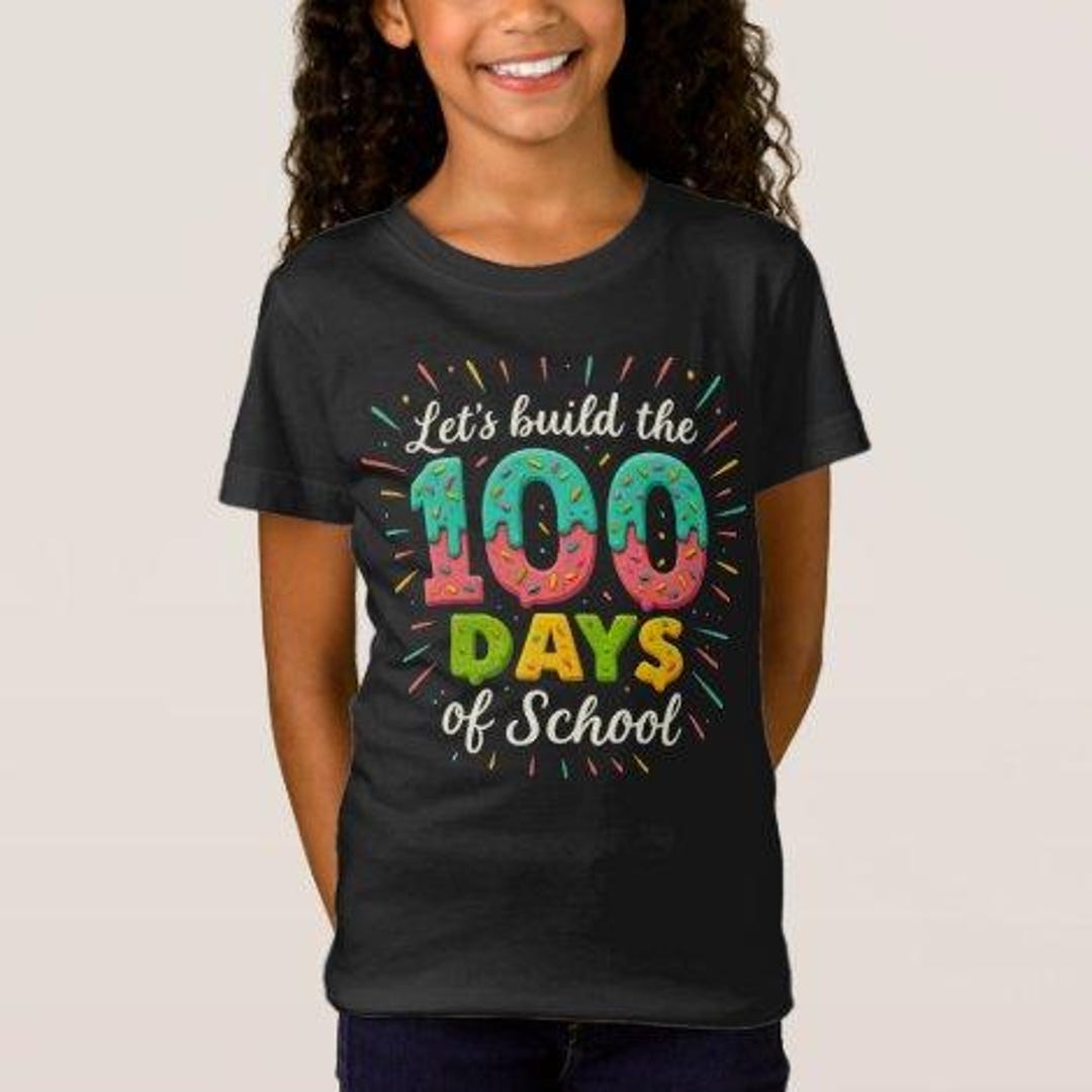 Let’s Build the 100 Days PNG, Ice Cream Teacher & Kids Design, School ...