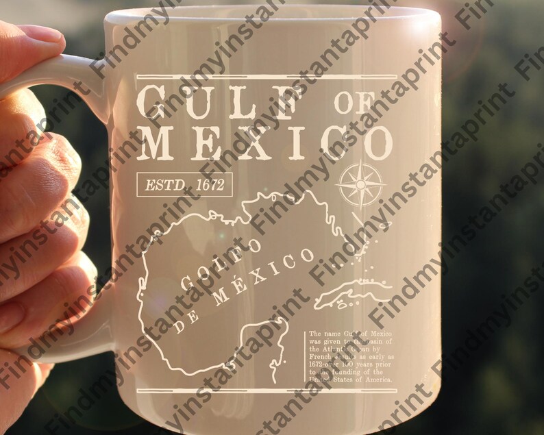 Gulf of Mexico SVG | Coastal Map SVG | Beach Lover Cut File | Cricut ...