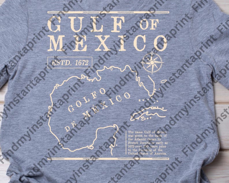 Gulf of Mexico SVG | Coastal Map SVG | Beach Lover Cut File | Cricut ...