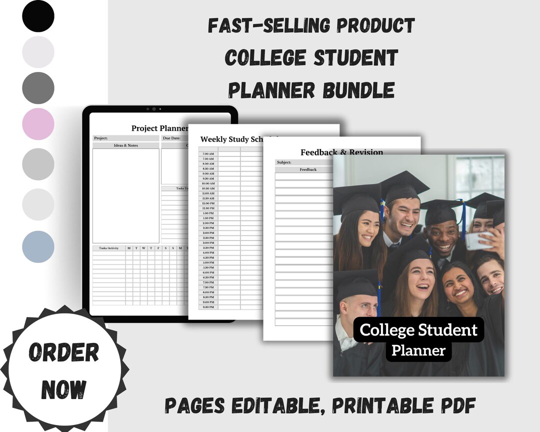 College Student Planner | Academic Organizer for Assignments, Schedules ...