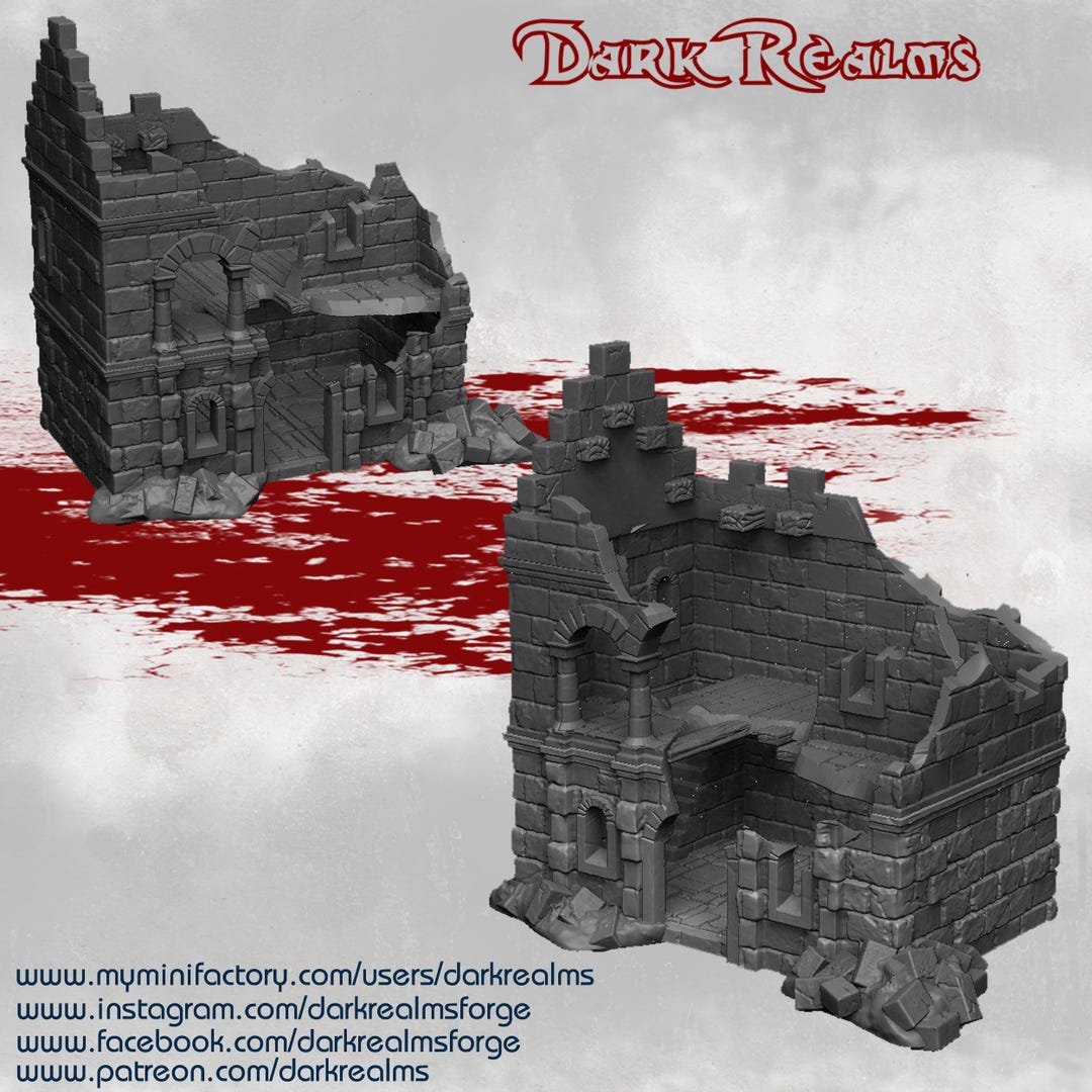 Arkenfel House 1 Ruins – Gondor-style Fantasy Terrain With Playable ...