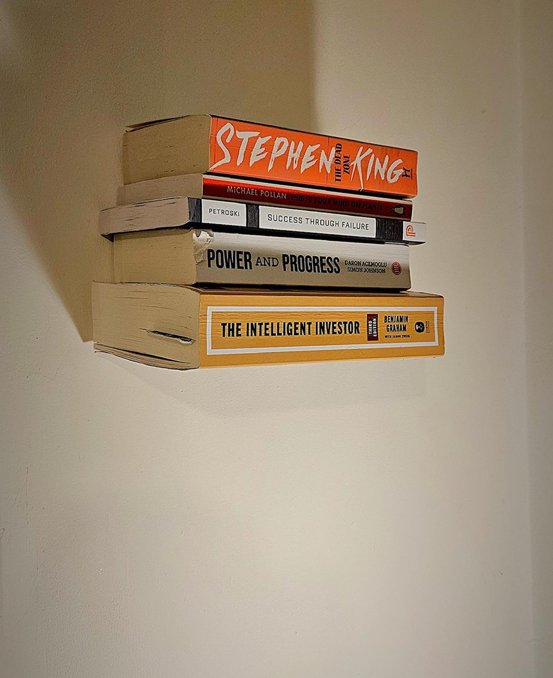 Damage Free Invisible Bookshelf With Adhesive Strips - Etsy