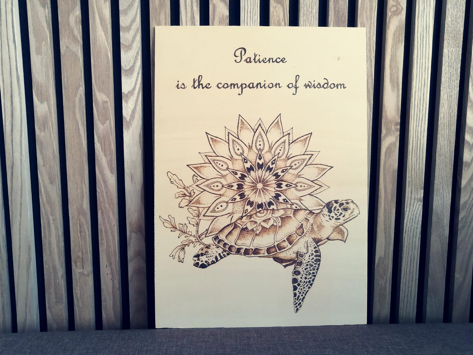 Handmade Wood-burned Turtle Artwork – "patience" – A3 Pyrography Art - Etsy