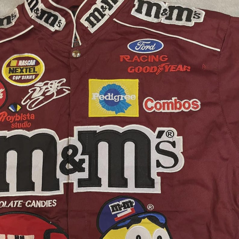 Vintage Mnm’s NASCAR Racing Jacket – Kyle Busch Bomber Style ...