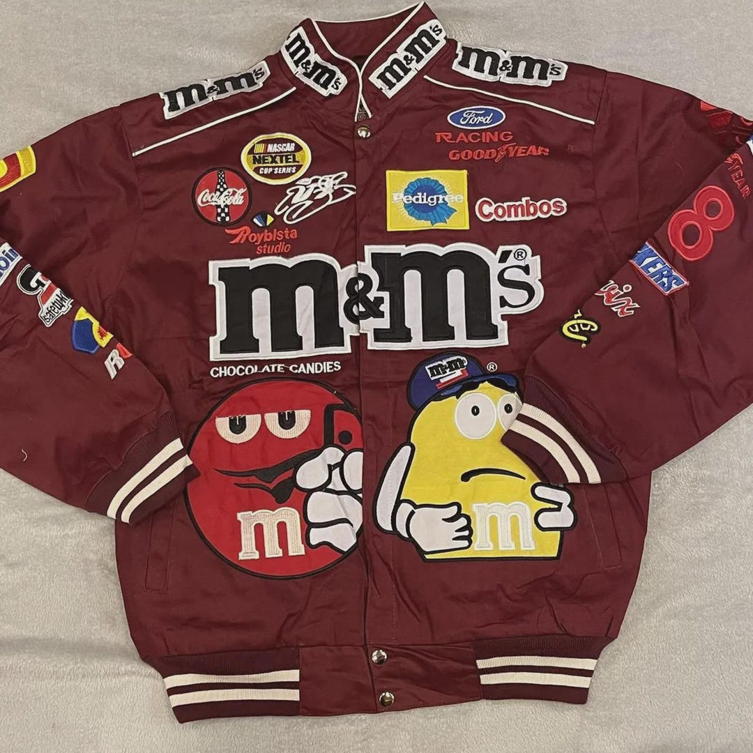 Vintage Mnm’s NASCAR Racing Jacket – Kyle Busch Bomber Style ...