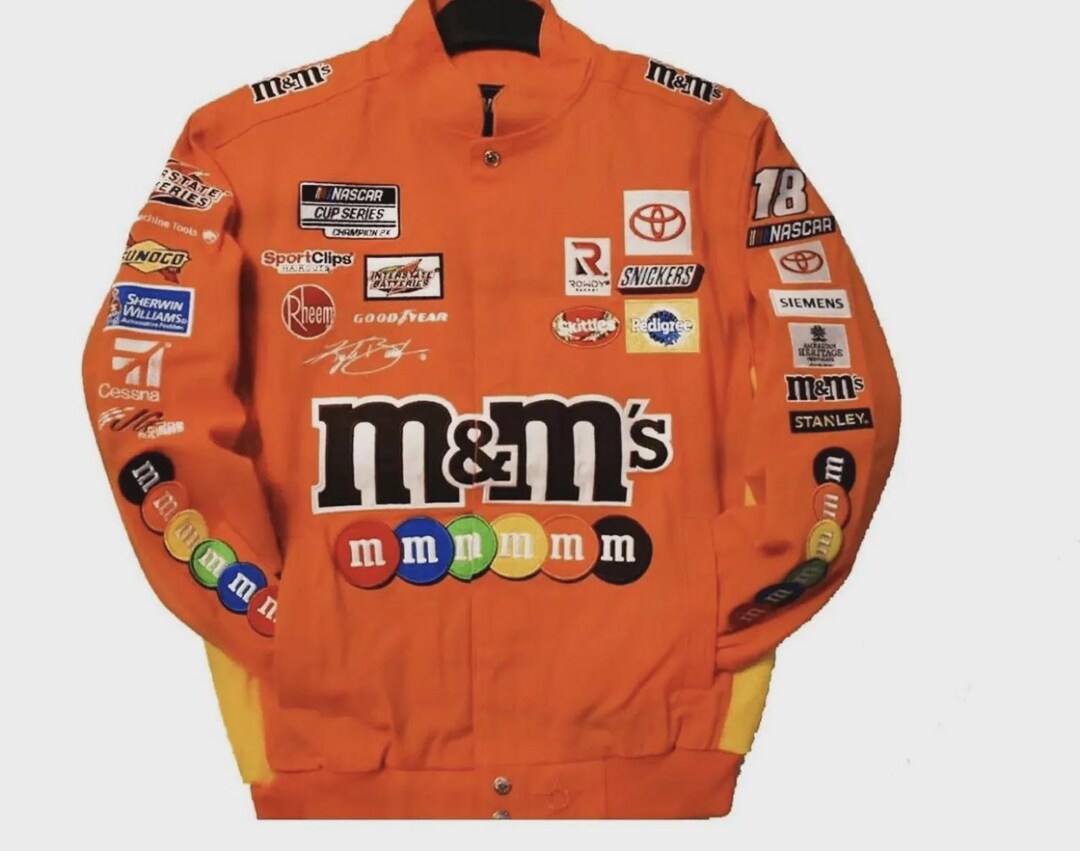 NASCAR Vintage Mnm Racing Jacket Printed Bomber Motorsport Jacket for ...