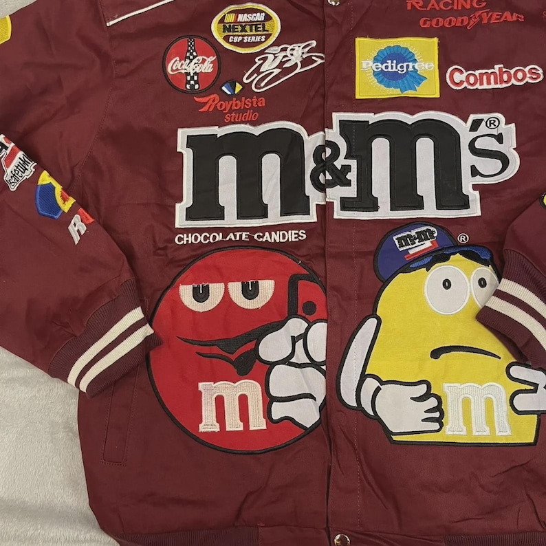 Vintage Mnm’s NASCAR Racing Jacket – Kyle Busch Bomber Style ...