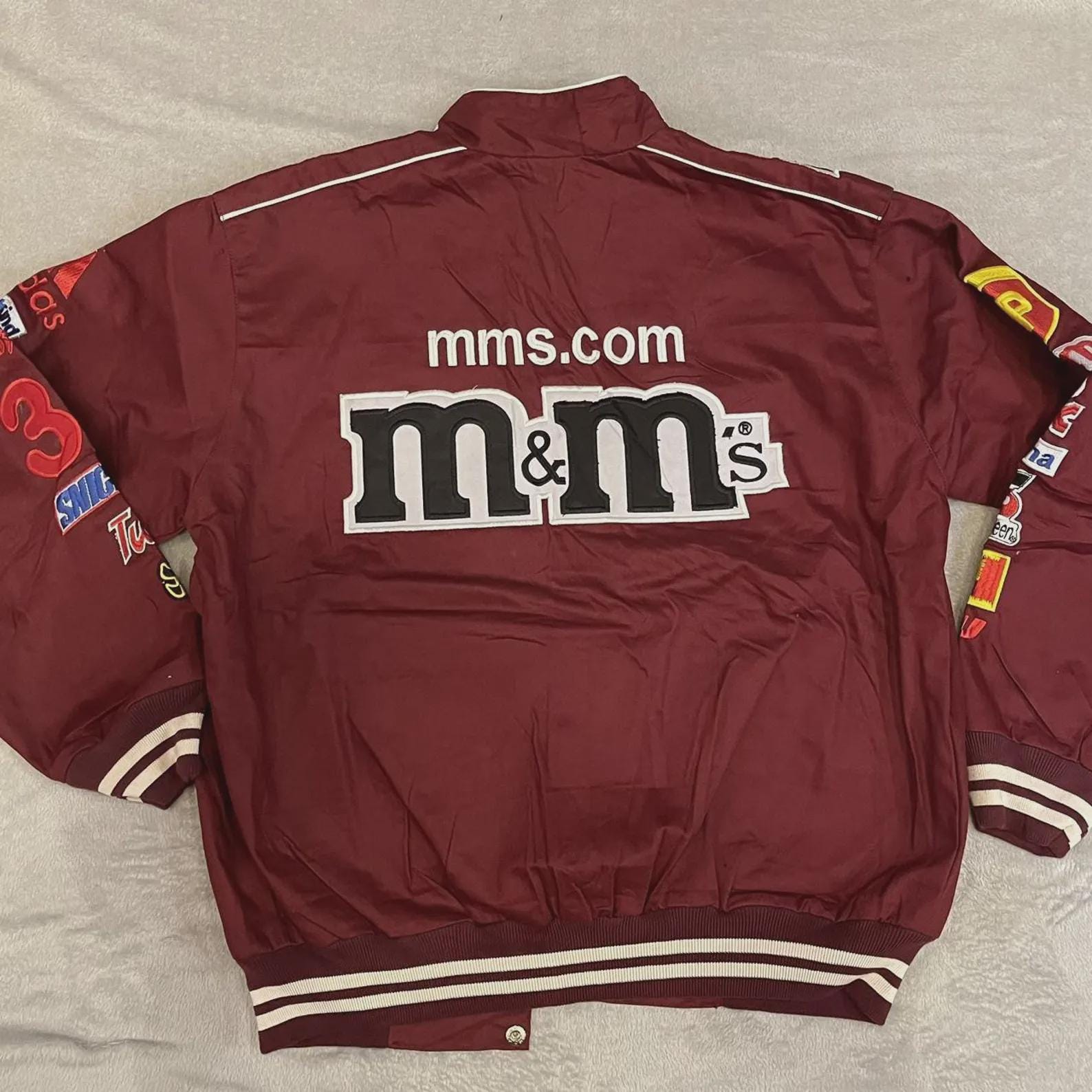 Vintage Mnm’s NASCAR Racing Jacket – Kyle Busch Bomber Style ...