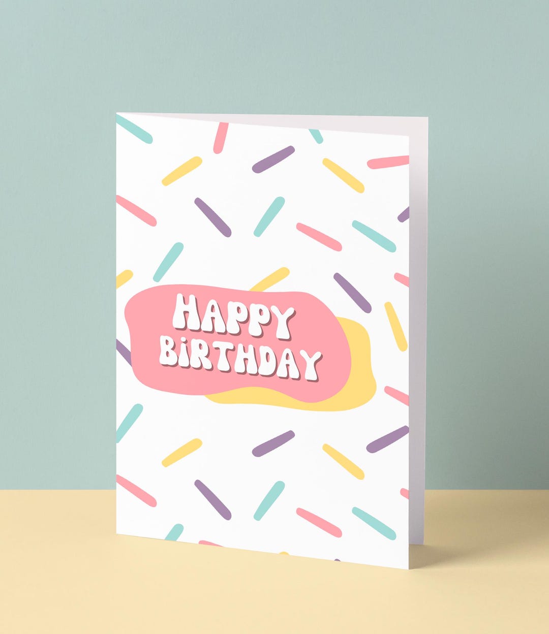 Retro Confetti Birthday Card | Fun & Colorful Birthday Card | Birthday ...