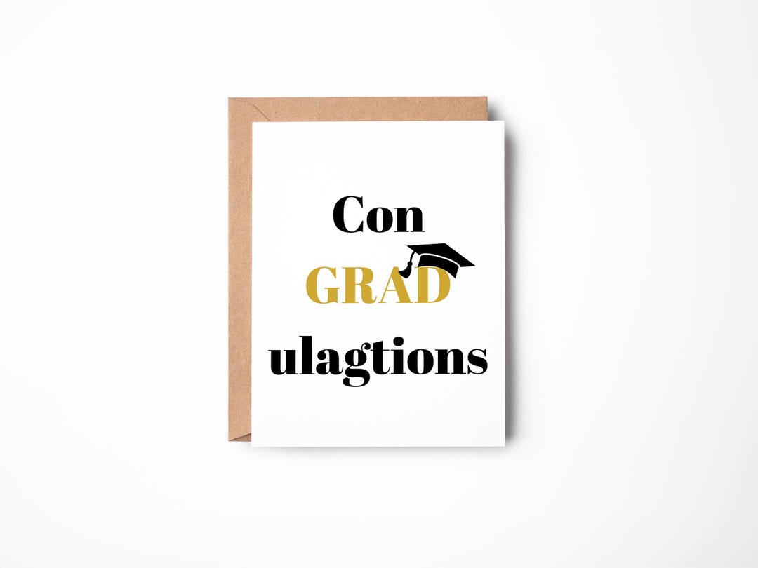 Graduation Card for Anyone | Simple Modern Grad Card | Grad Card for ...