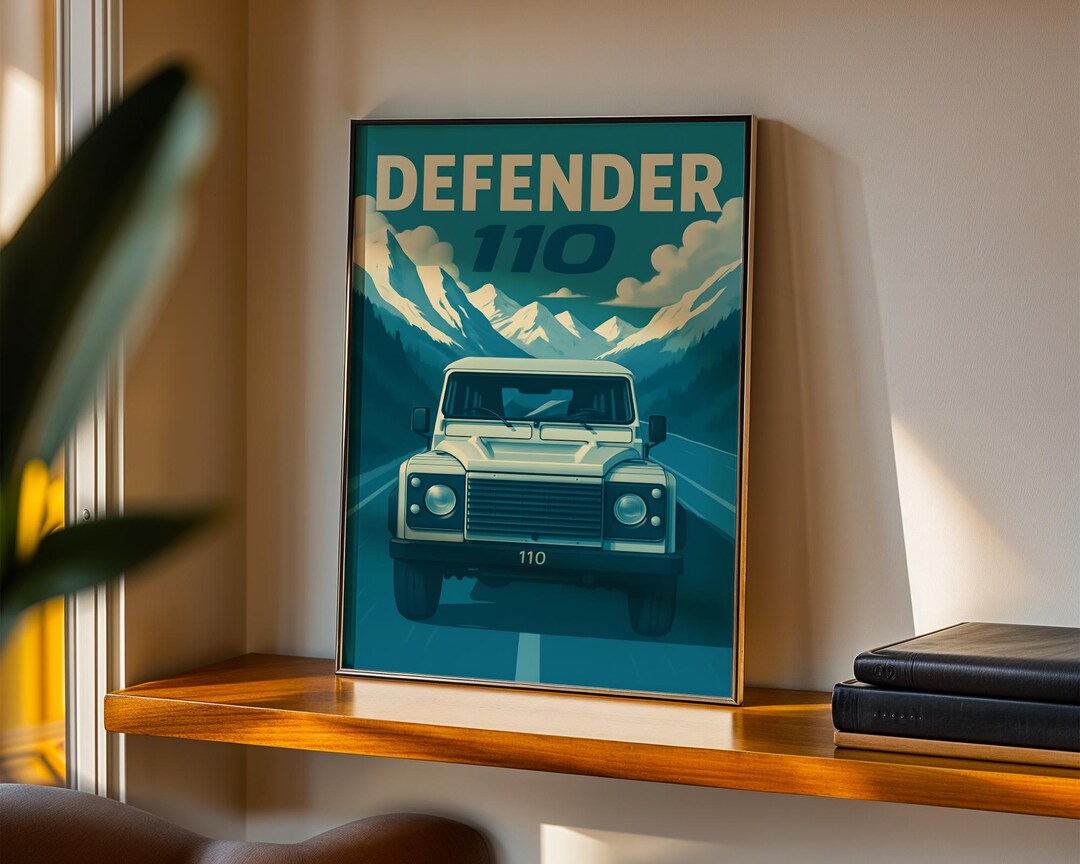Defender 110 Digital Poster Download Classic off Road 4x4 Wall Art ...