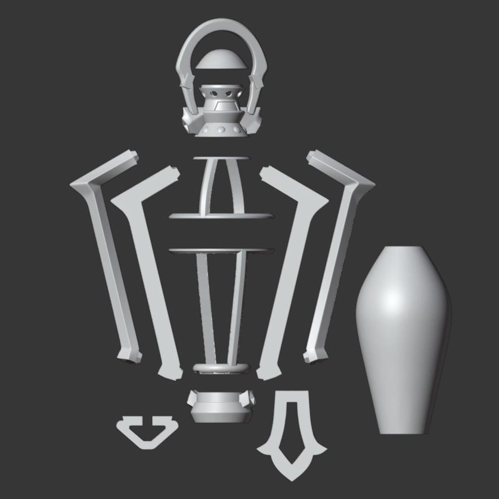 Flins Lantern Genshin Impact, Cosplay Props STL Files for 3d Printing ...