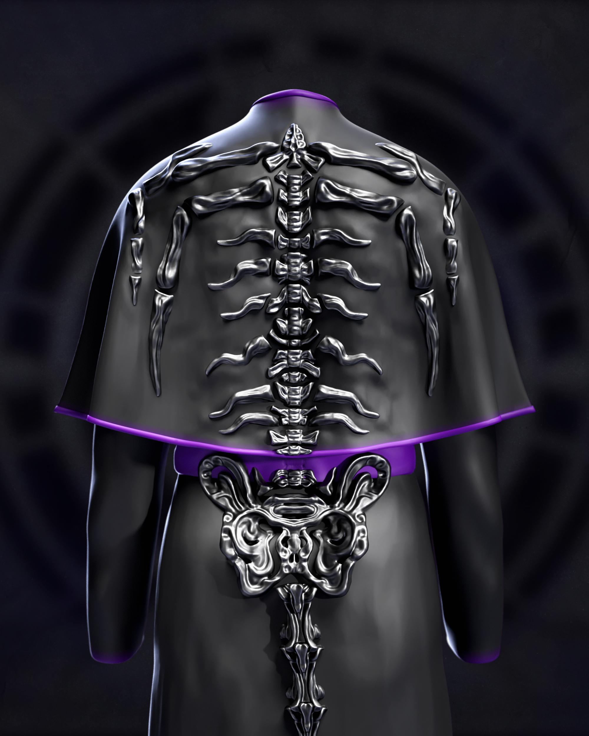 Bone Harness, Ghost BC Papa Perpetua Robe Spine, STL Files for 3d ...