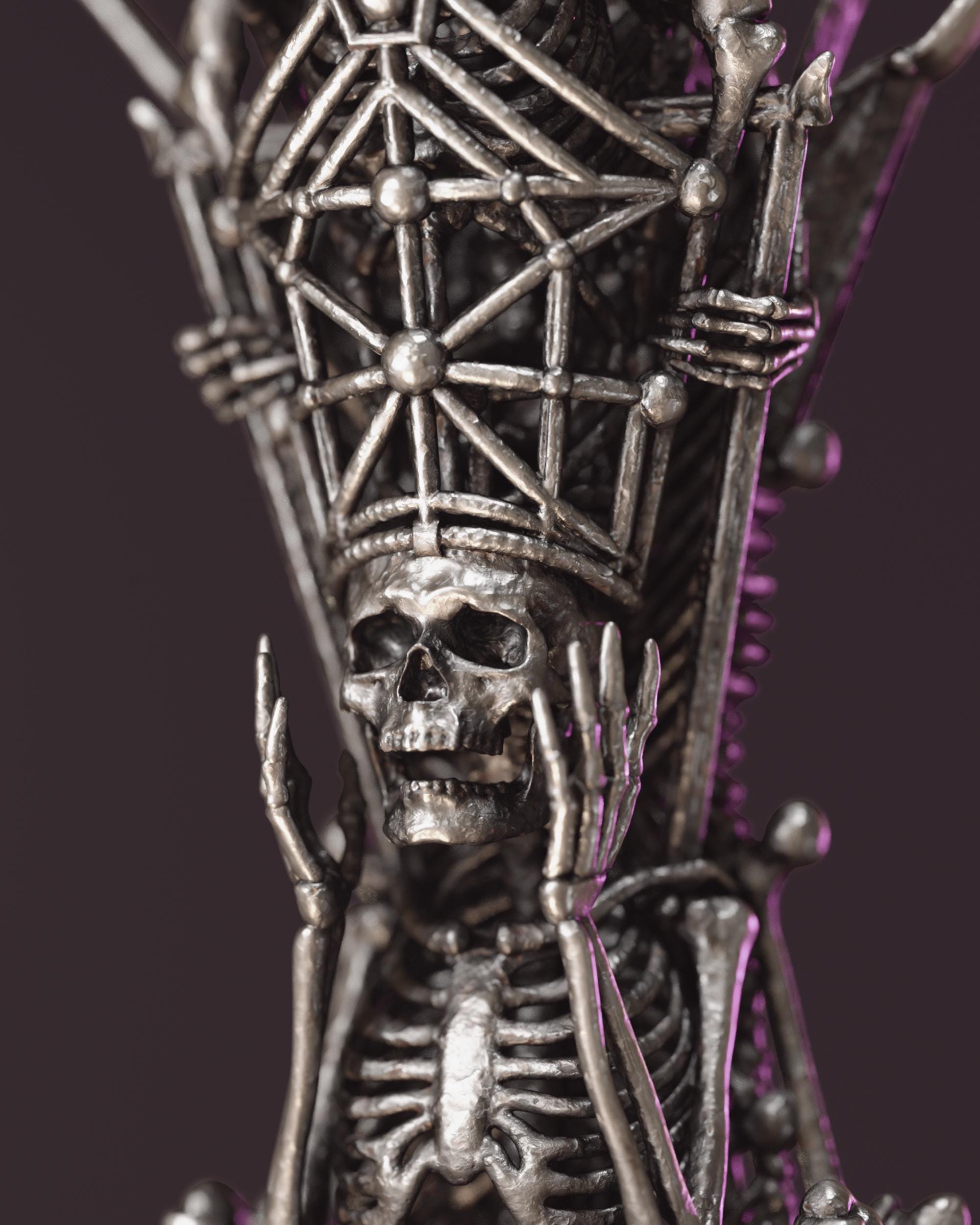 Skeleta Bone Grucifix, Ghost Papa V Perpetua, STL Files for 3d Printing ...