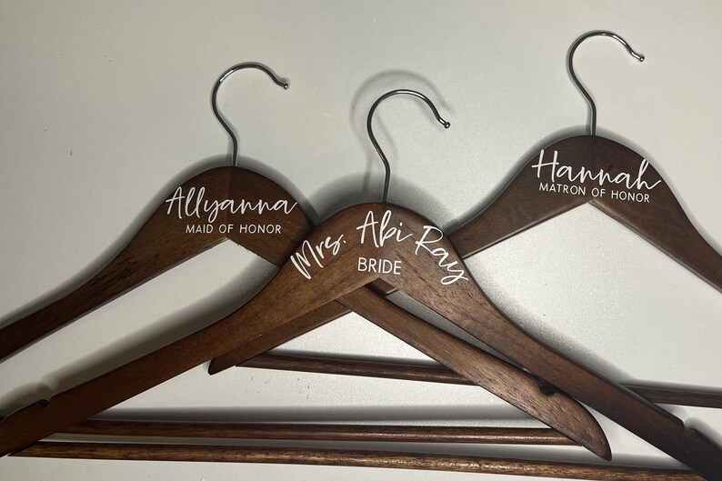 Personalized Wedding Hanger | Bridesmaid Gift, Bridal Party Keepsake - Etsy