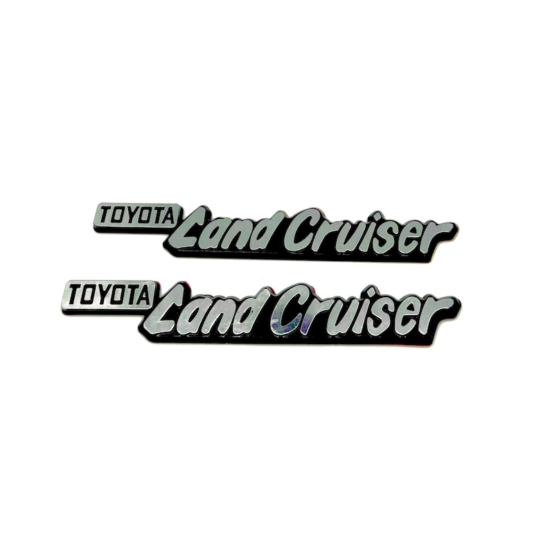 Toyota Land Cruiser Emblem Set: Handmade Die-cast Badges FJ40 FJ45 BJ40 ...