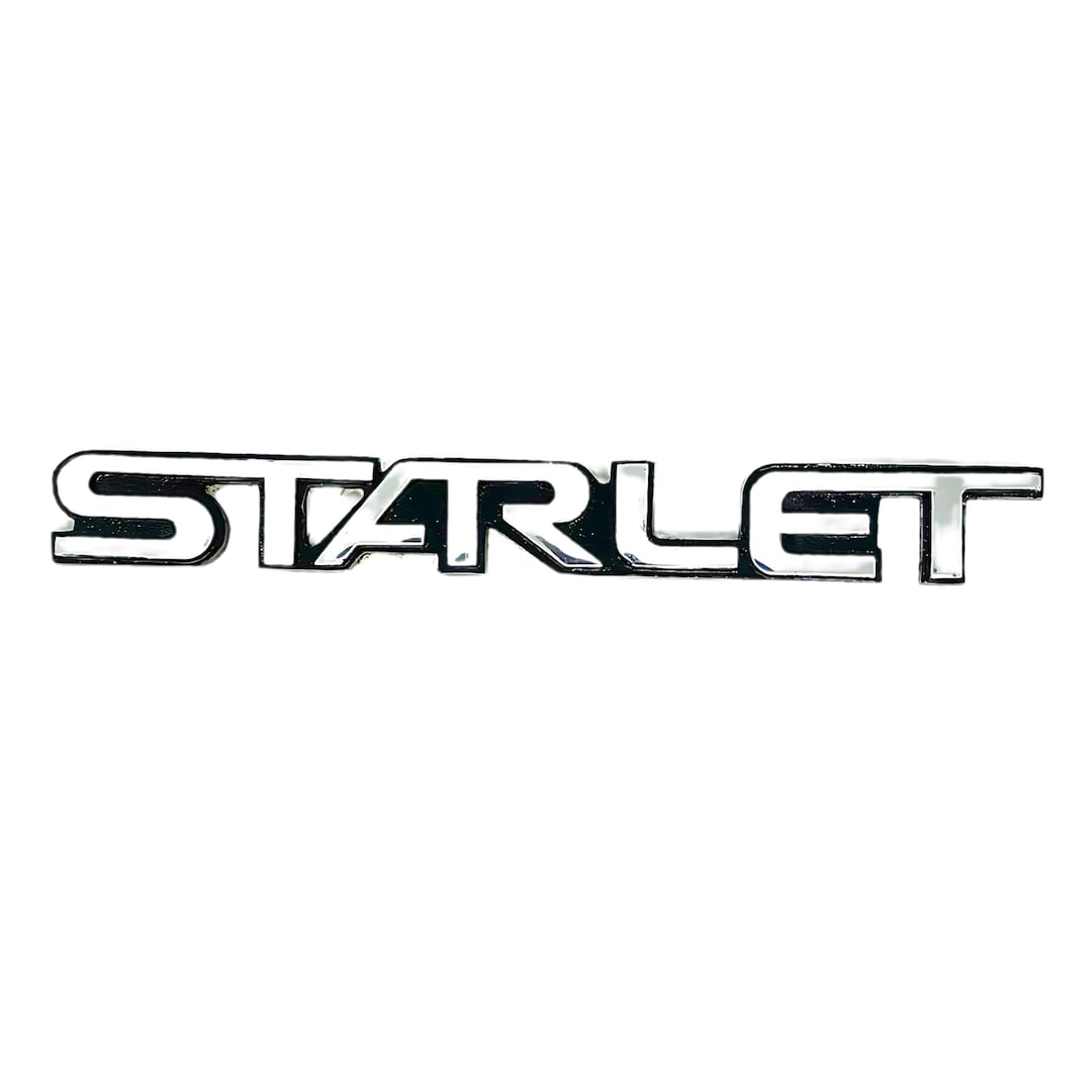 Toyota Starlet 70 Series Emblem: Handmade Metal Die-cast Badge (1984 ...